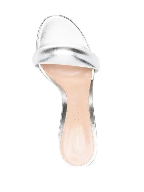 GIANVITO ROSSI Bijoux Padded Sandals - Silver