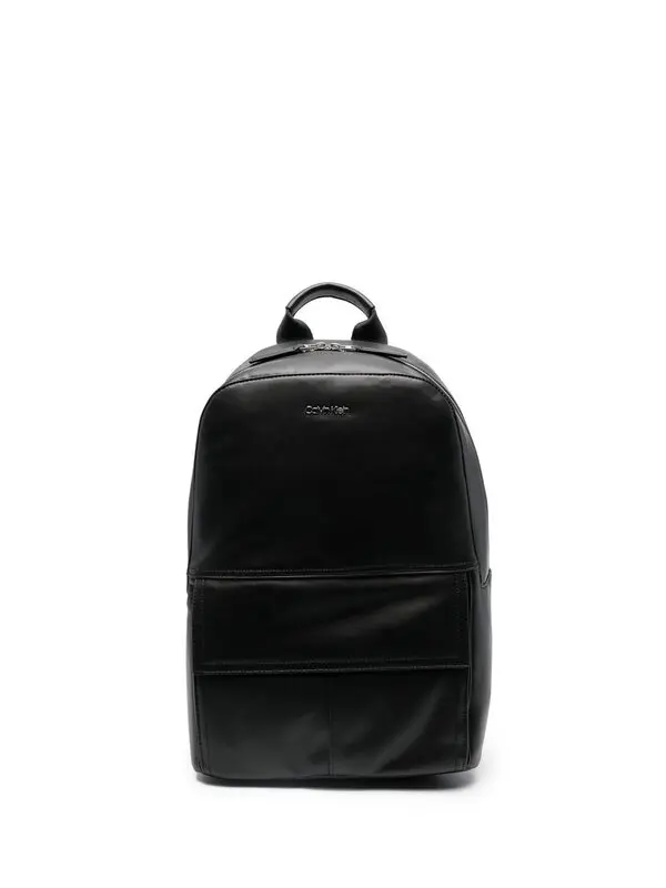 Calvin Klein Logo Plaque Backpack - Black