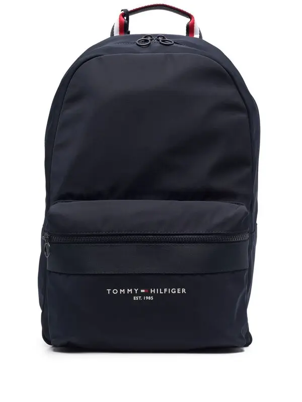 Tommy Hilfiger Logo Zipped Backpack - Blue