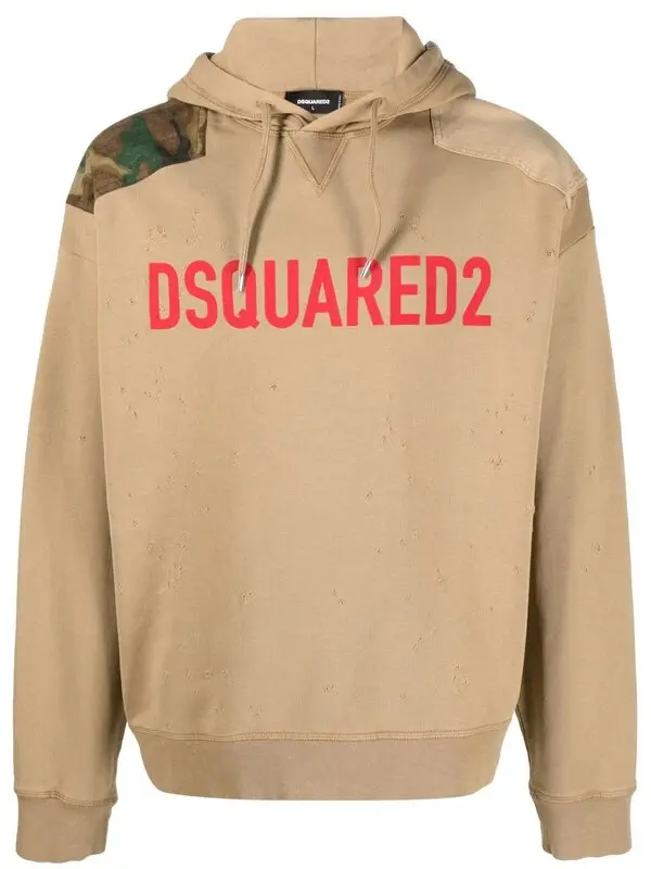 Dsquared2 Logo-print Hoodie - Brown