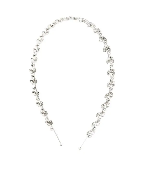 JENNIFER BEHR Roselyn Crystal Headband - Silver