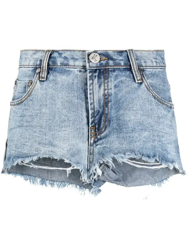 ONETEASPOON Hollywood Marlons Denim Shorts - Blue