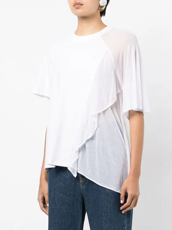 SJYP Logo-print Layering T-shirt