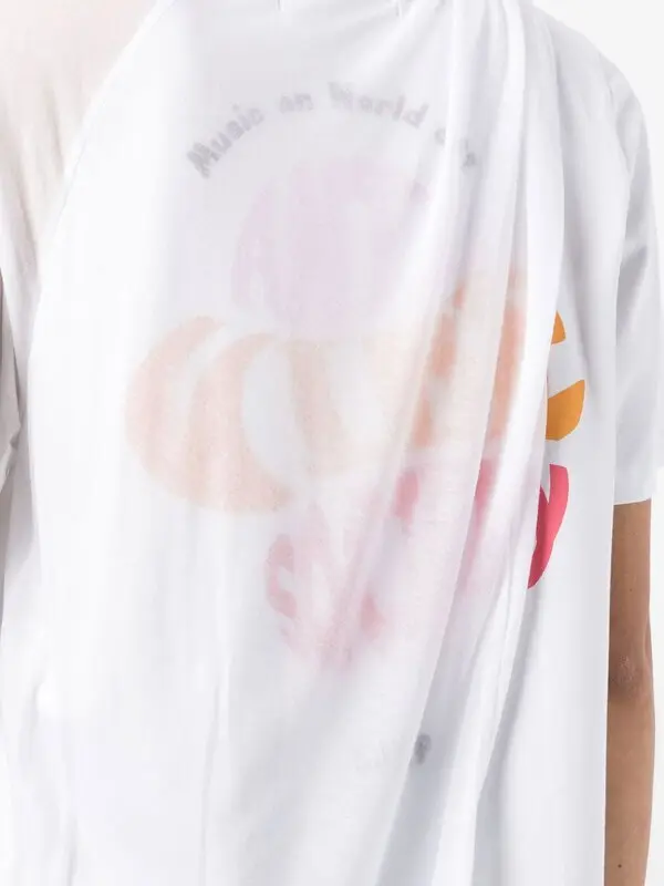 SJYP Logo-print Layering T-shirt