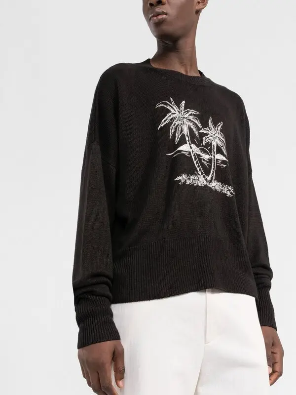 Palm Angels Palm Tree-print Jumper