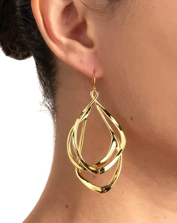 Alexis Bittar Liquid Orbiting Wire Earrings - Gold