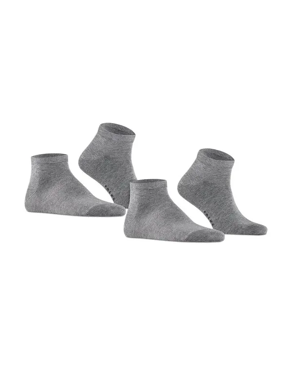 Falke Happy Ankle Socks Pack Of 2 - Light Grey
