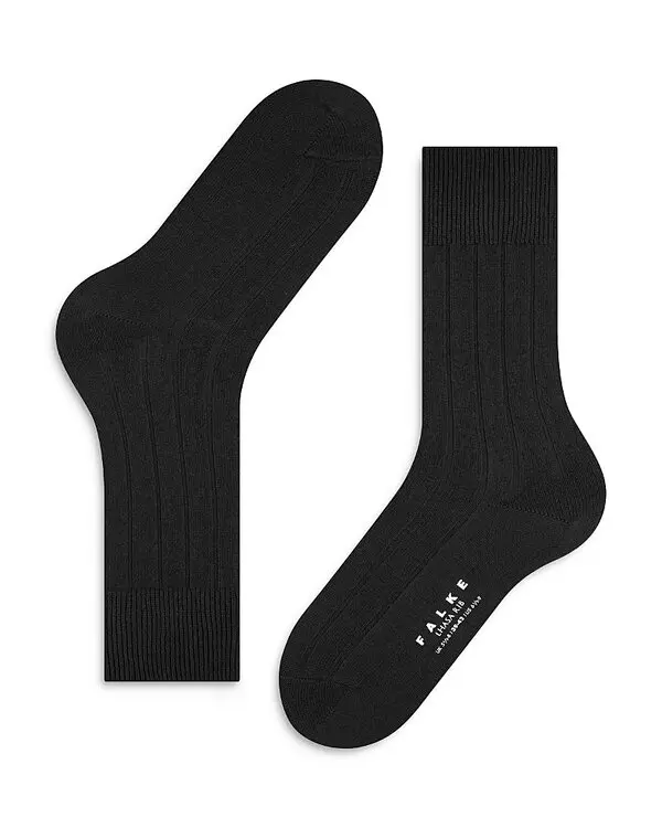 Falke Lhasa Ribbed Socks - Black