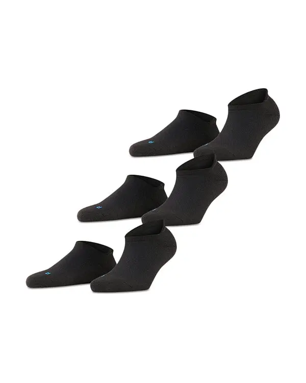 Falke Cool Kick Ankle Socks, Pack Of 3 - Black