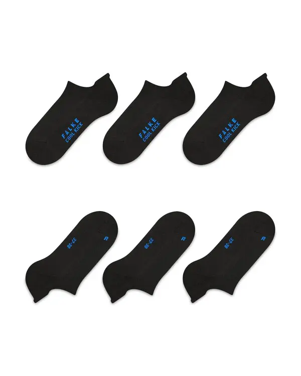 Falke Cool Kick Ankle Socks Pack Of 3 - Black