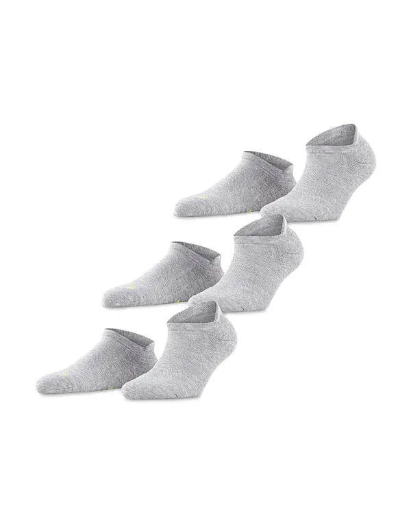 Falke Cool Kick Ankle Socks, Pack Of 3 - Light Gray
