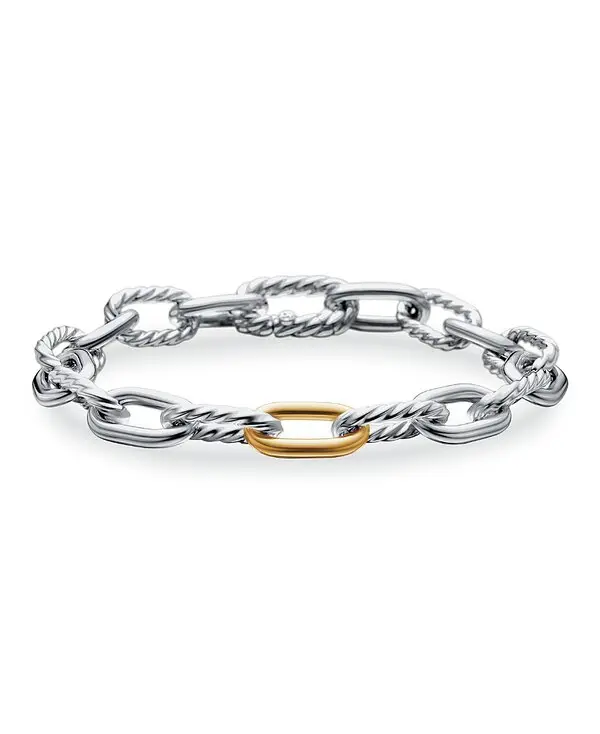 David Yurman Dy Madison Chain Bracelet - Silver/gold