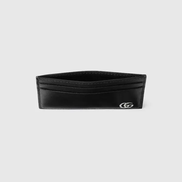 Gucci Gg Marmont Card Case Leather - Black