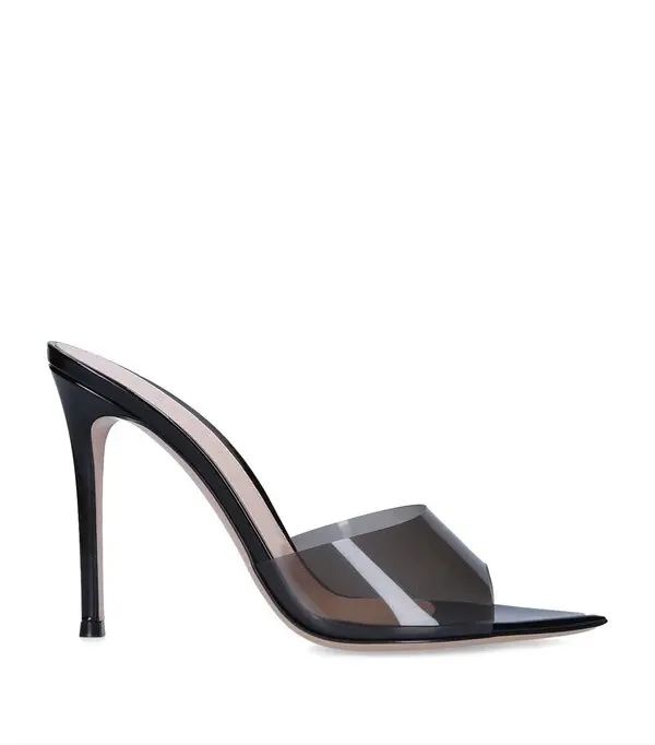 GIANVITO ROSSI Plexi Elle Peep Toe Heels 105
