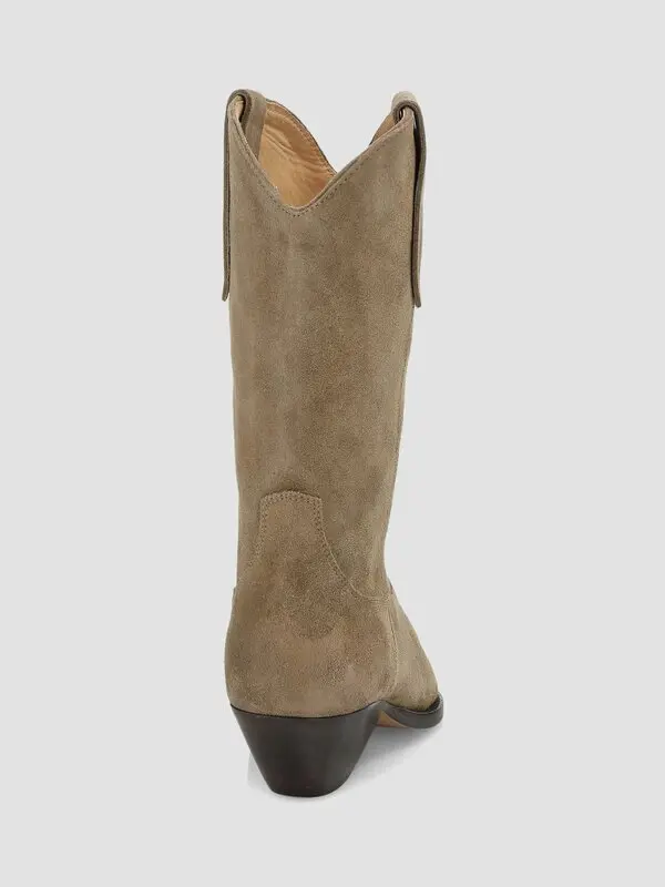 Isabel Marant Étoile Duerto 40mm Suede Western Boots - Taupe