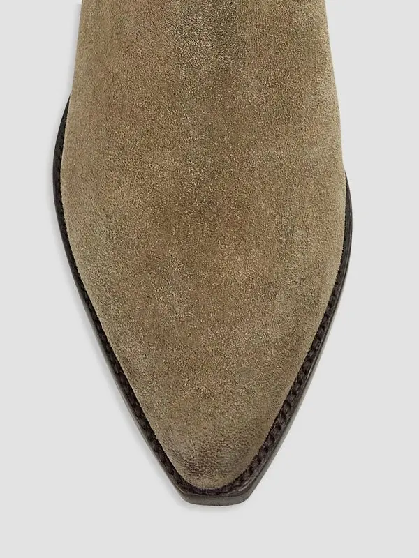 Isabel Marant Étoile Duerto 40mm Suede Western Boots - Taupe