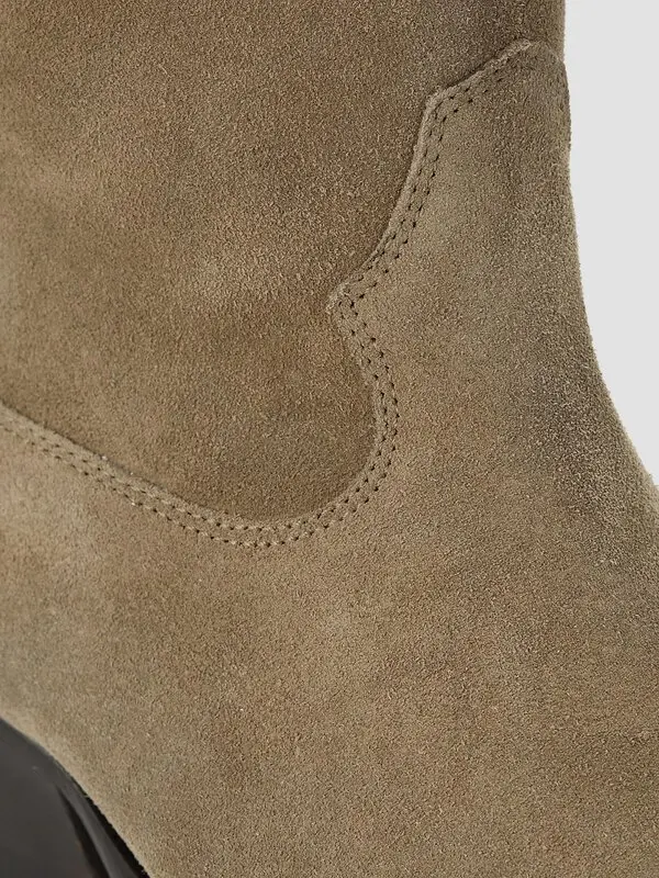 Isabel Marant Étoile Duerto 40mm Suede Western Boots - Taupe