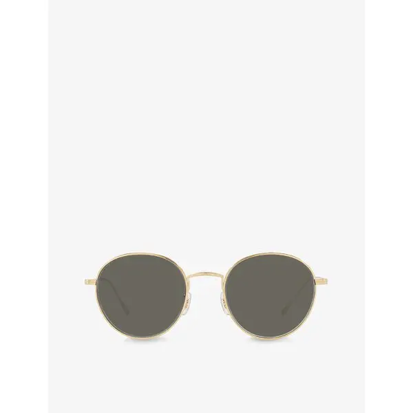 Oliver Spencer Round-frame Metal Sunglasses - Gold