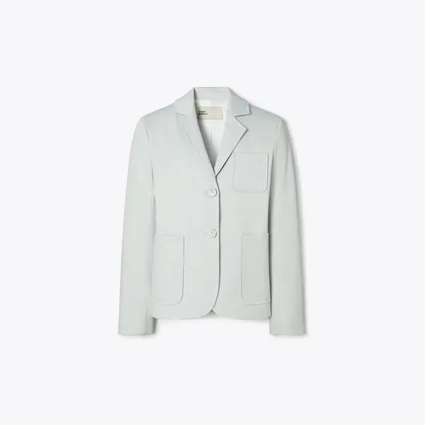 Tory Burch Cotton Twill Jacket - Misty Rain