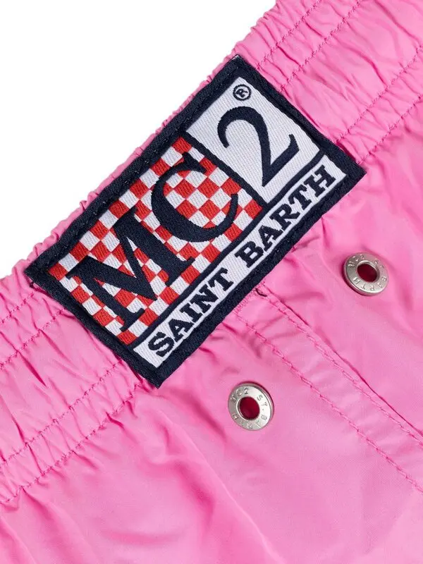 MC2 SAINT BARTH Drawstring-waist Swim Shorts - Pink