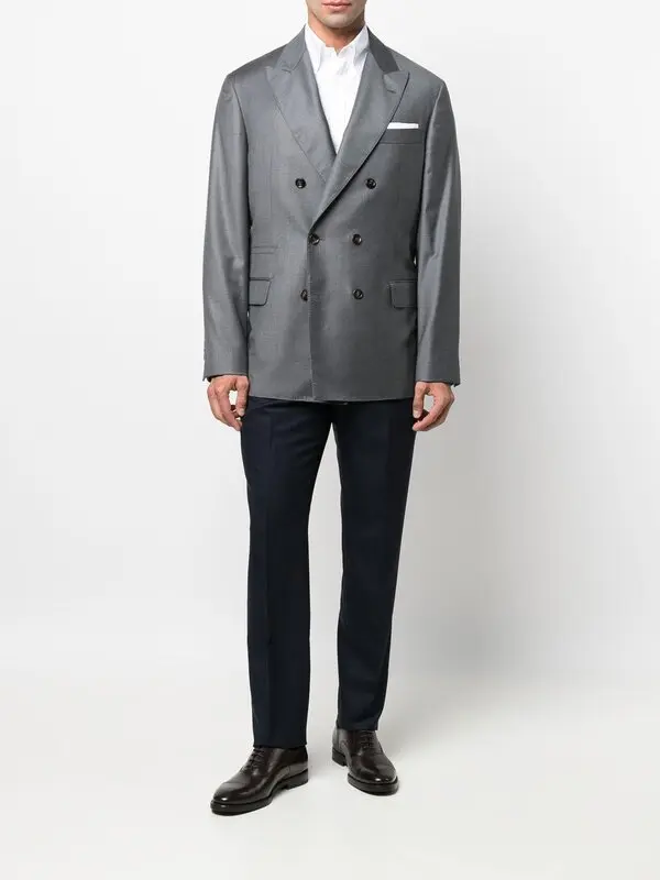 Brunello Cucinelli Double-breasted Wool Blazer