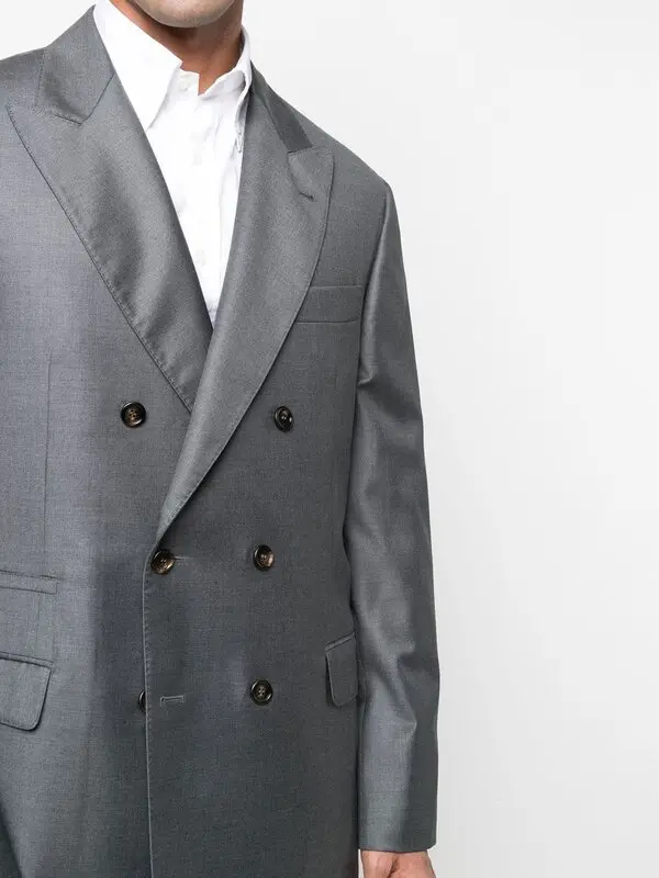 Brunello Cucinelli Double-breasted Wool Blazer