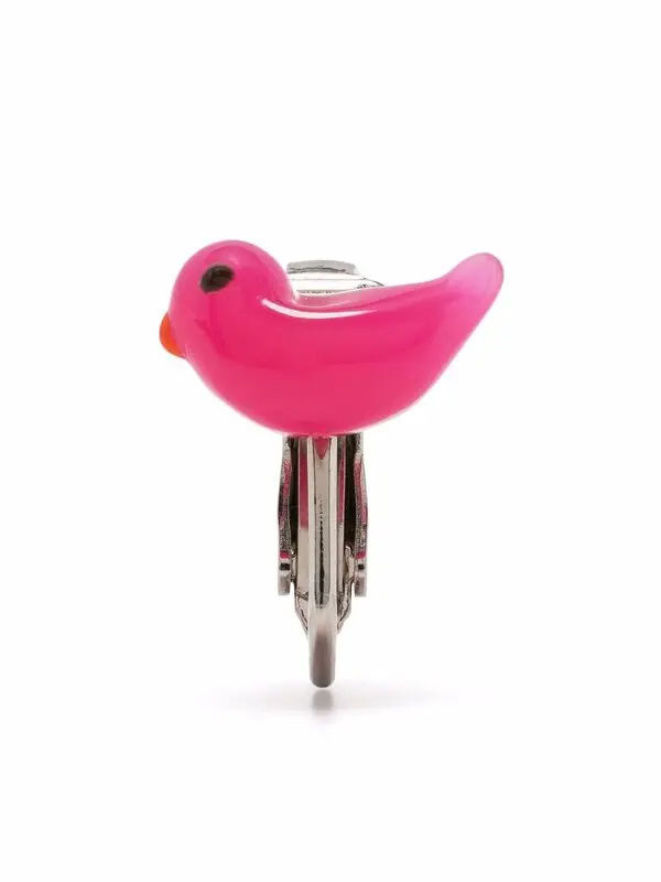 Dsquared2 Bird Bead Hoop Earring - Pink