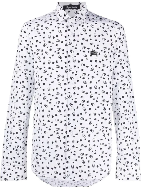 Philipp Plein All-over Skull-print Shirt
