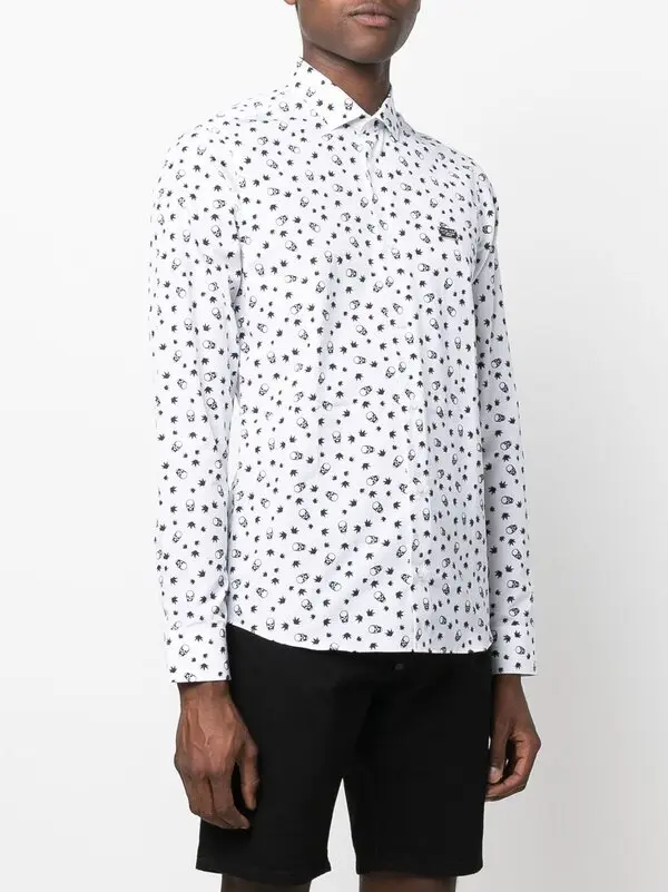 Philipp Plein All-over Skull-print Shirt