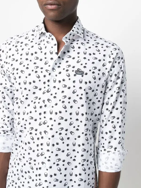 Philipp Plein All-over Skull-print Shirt