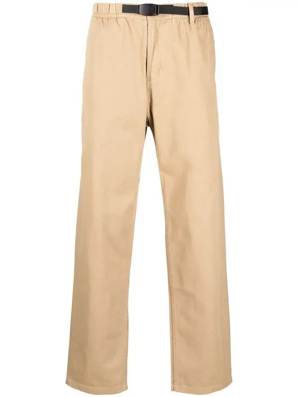 Gramicci Belted-waist Straight-leg Trousers - Neutrals
