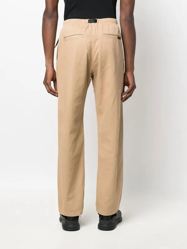 Gramicci Belted-waist Straight-leg Trousers - Neutrals