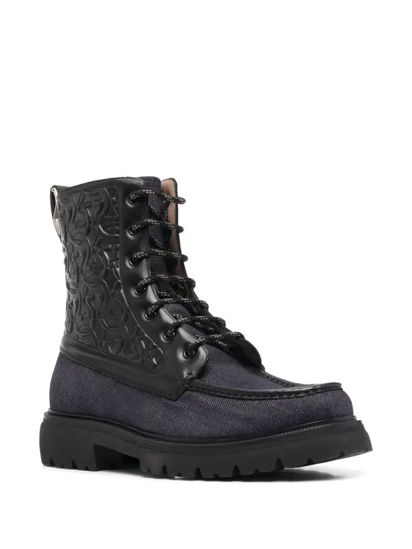 FERRAGAMO Gancini Biker Boots