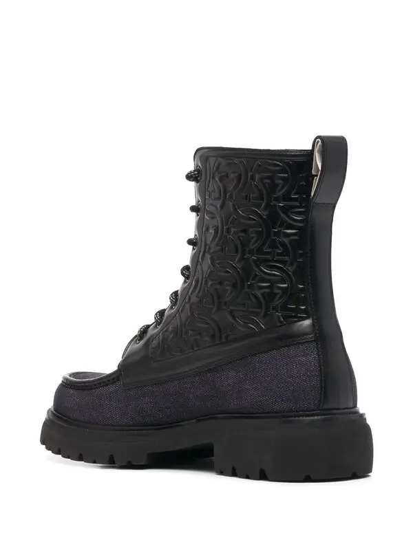 FERRAGAMO Gancini Biker Boots