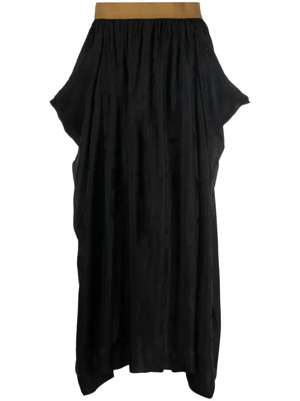 UMA WANG Side-draped Maxi Skirt