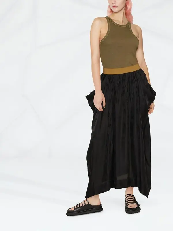 UMA WANG Side-draped Maxi Skirt