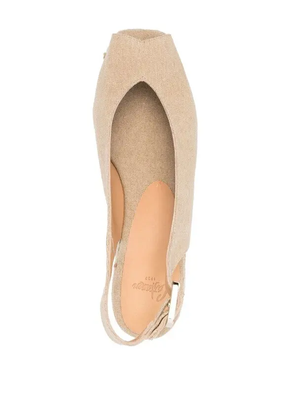 CastaÑer 50mm Dosalia Slingback Espadrilles - Neutrals