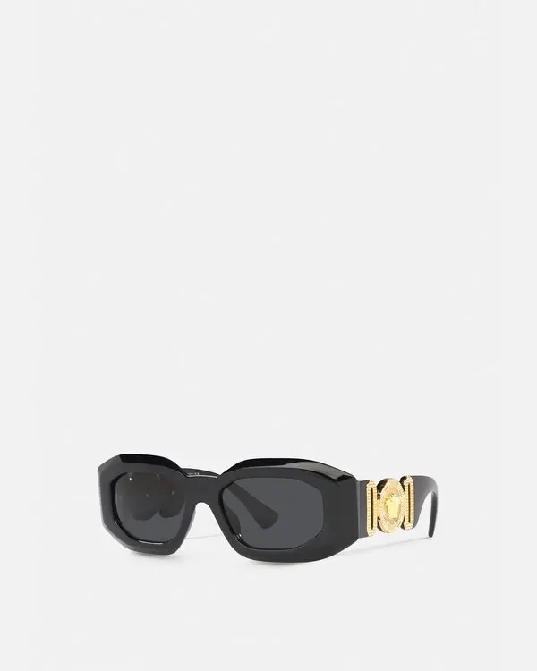 Versace Maxi Medusa Biggie Sunglasses - Black+gold