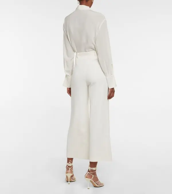 Etro Pleated High-rise Cropped Trousers