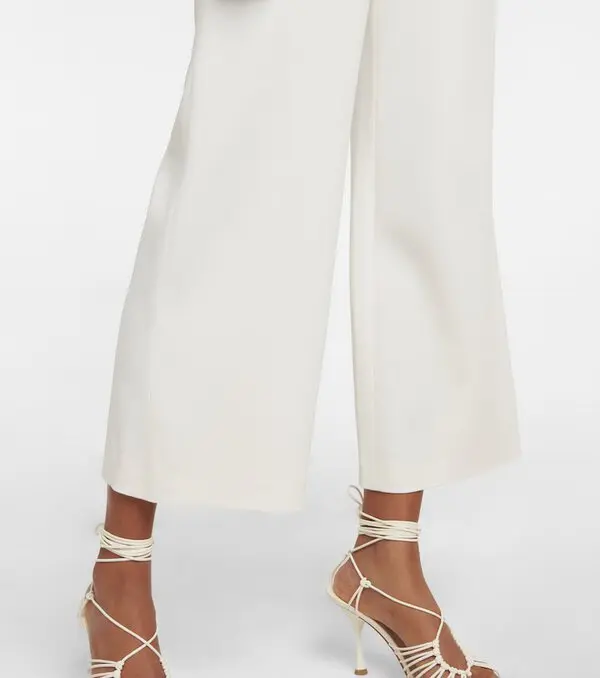 Etro Pleated High-rise Cropped Trousers