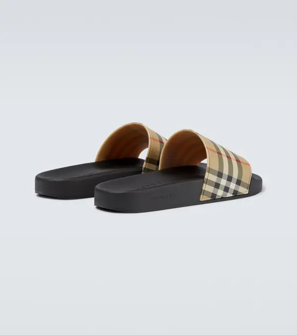 Burberry Vintage Check Slides - Neutrals