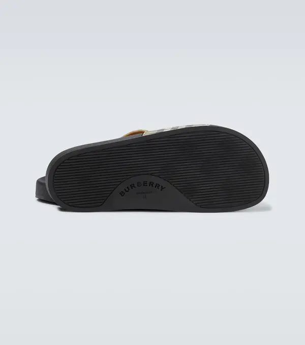 Burberry Vintage Check Slides - Neutrals