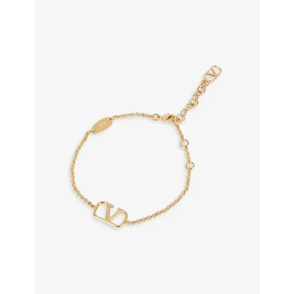 Valentino Garavani V-logo Chain Bracelet - Gold