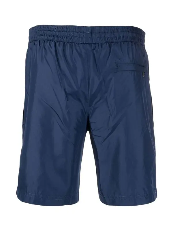 Dolce & Gabbana Logo-patch Swim Shorts - Blue