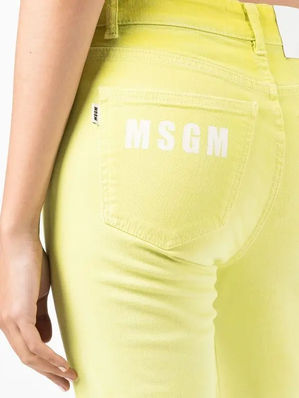MSGM Mid-rise Cropped Trousers