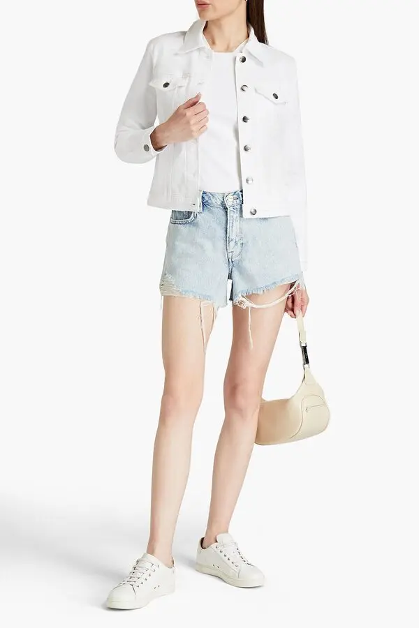 FRAME Le Bridgette Denim Shorts