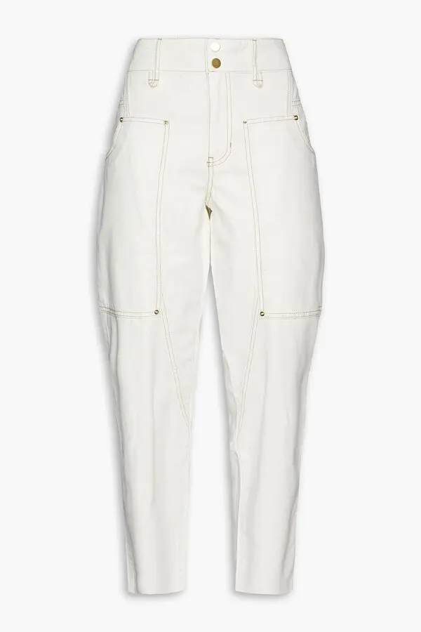 FRAME Cropped Tapered Pants