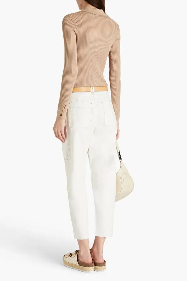 FRAME Cropped Tapered Pants