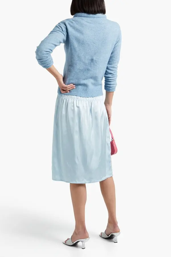Helmut Lang Mélange Brushed Woolblend Sweater