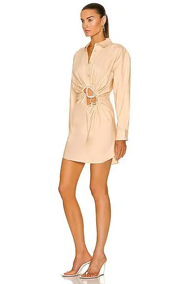 Christopher Esber Resin Linked Shirt Mini Dress